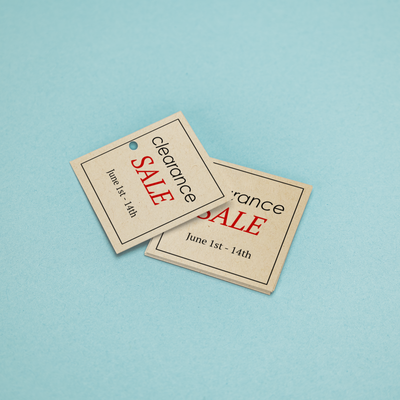 Custom Square Hang Tag, Printed Single Sided, 2" x 2" | Avery
