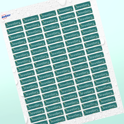 1/2 x 1-1/2 - Professional Printed Rectangle Labels - Removable Decal ...