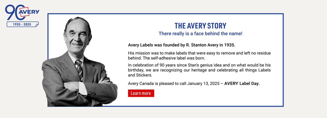 Buy Blank & Custom Printed Labels & Stickers Online | Avery.ca