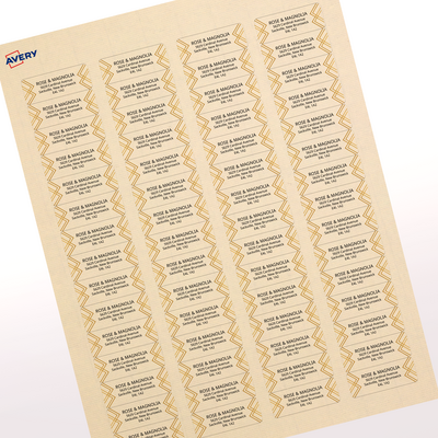 2/3 x 1-3/4 - Professional Printed Rectangle Labels - Estate #9 Paper ...