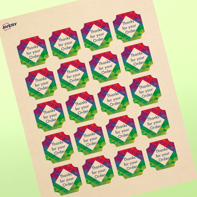 1-5/8 x 1-5/8 - Professional Printed Square Labels - Estate #9 Paper ...