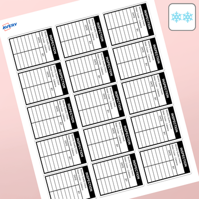 2 x 2-5/8 - Professional Printed Rectangle Labels - UltraFreezer Safe ...