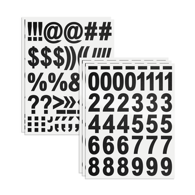 Pre-Cut Vinyl Numbers and Symbols